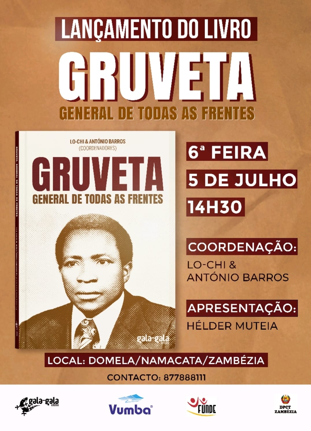 Livro de homenagem ao General Bonifácio Gruveta será lançado em Domela