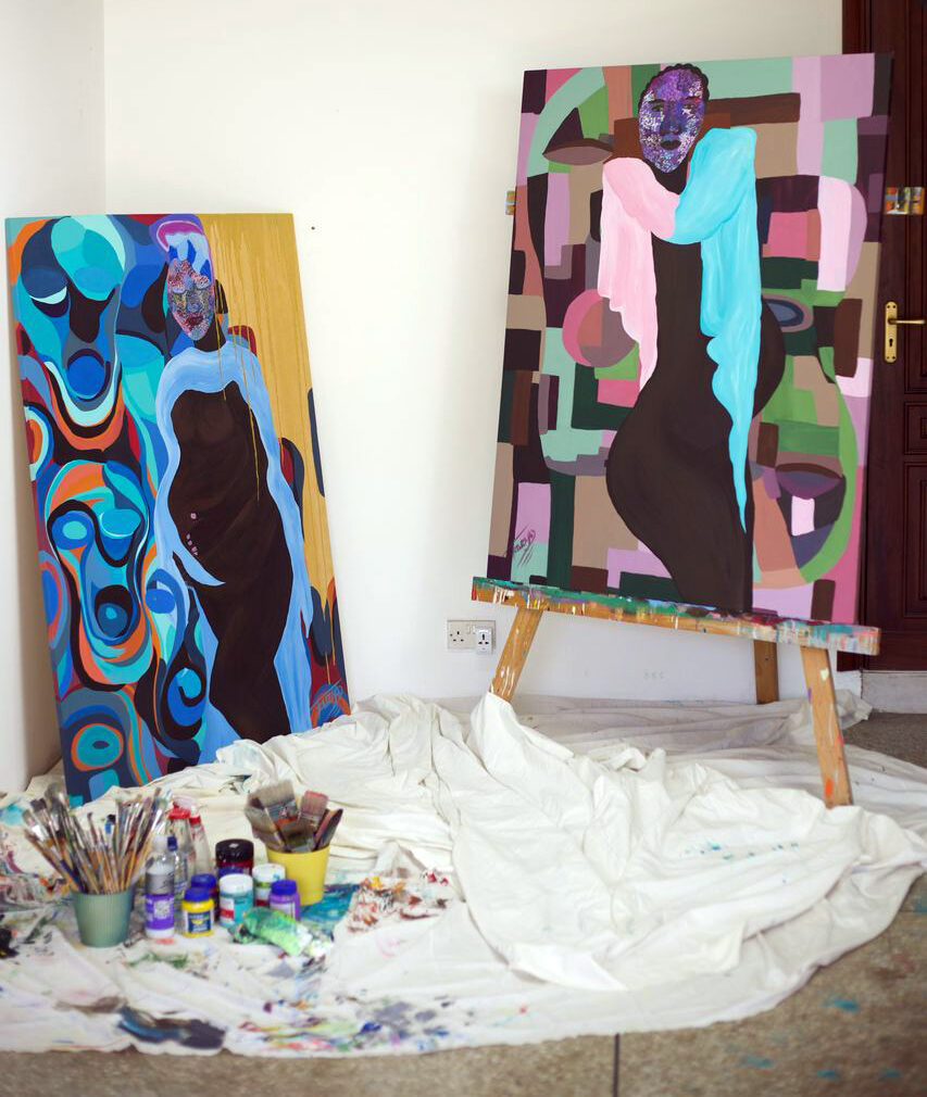 Fauziya Fliege lança colecção “Atrás da máscara”, obras que celebram a ...